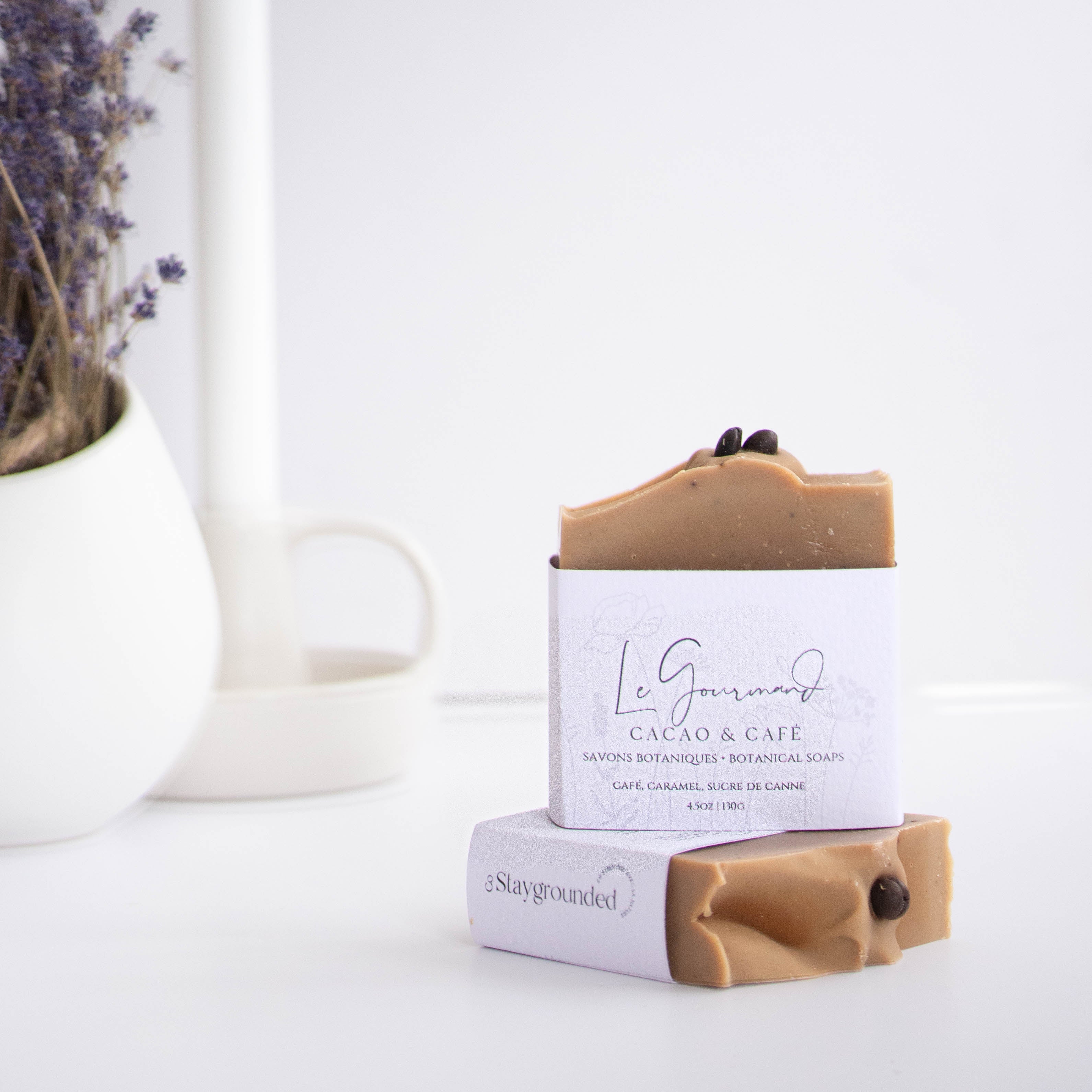 Organic soap - cocoa butter + coffee - Le Gourmand – Staygroundedco